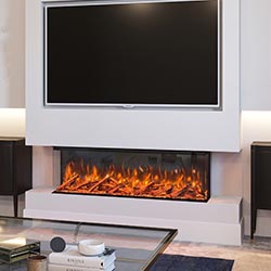 Bespoke Fireplaces Panoramic 3DP 1250 Sided Electric Fire